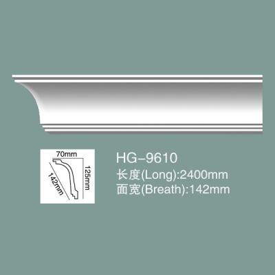 China PU Ceiling Moulding Polyurethane Crown Moulding HG-9610 for sale