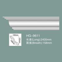 China PU Ceiling Moulding Polyurethane Crown Moulding HG-9611 for sale