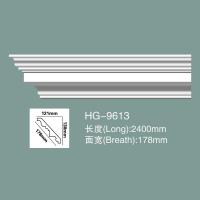 China PU Ceiling Moulding Polyurethane Crown Moulding HG-9613 for sale