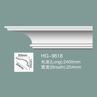 China Cornice Moulding Polyurethane Crown Moulding HG-9618 for sale