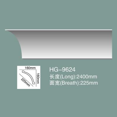 China Foam Skirting Cornice Moulding Polyurethane Crown Moulding HG-9624 for sale