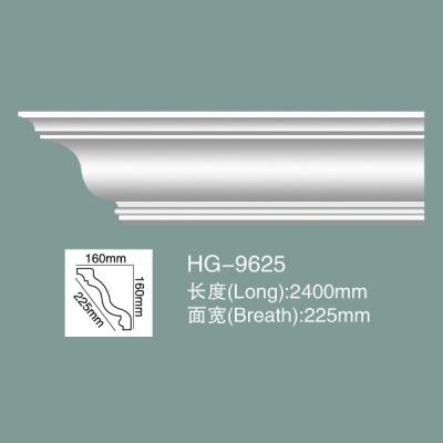 China Foam Skirting Cornice Moulding Polyurethane Crown Moulding HG-9625 for sale