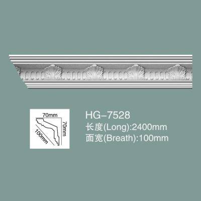 China Polyurethane Crown Moulding PU Ceiling Moulding HG-7528 for sale