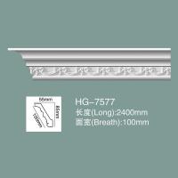 China Foam Skirting Ceiling Cornice PU Ceiling Moulding HG-7577 for sale