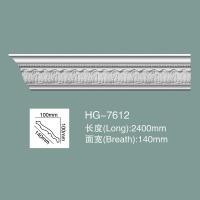 China HG-7612 High Density Polyurethane Cornice PU Ceiling Moulding for sale