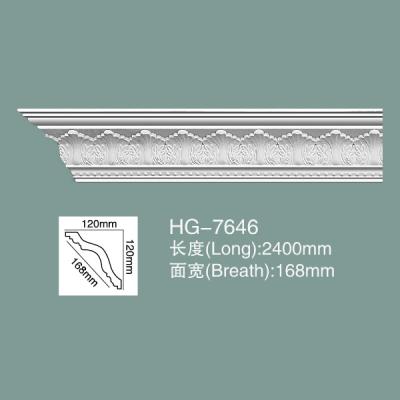 China Ceiling Cornice Cornice Moulding PU Ceiling Moulding HG-7646 for sale
