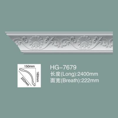 China Foam Skirting Polyurethane Crown Moulding HG-7679 for sale