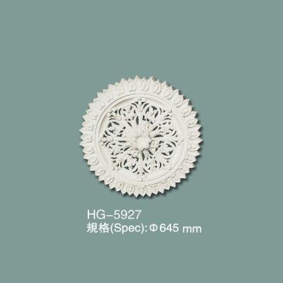 China PU Ceiling Medallion HG-5927 - Fire-Proof Water-Resistant Decorative Moulding with 80% Cost Savings for sale