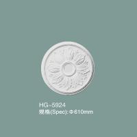 China HG-5924 PU Ceiling Medallion - Fire-Proof Waterproof Decorative Tile with 80% Cost Savings vs Wood/Gypsum for sale
