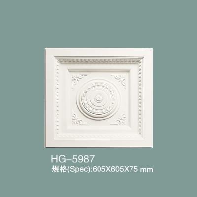 China HG-5987 High Density Polyurethane Decorative Pu Ceiling Tile for sale
