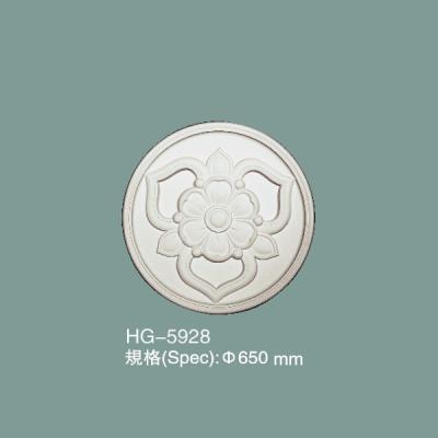 China Pu Ceiling Medallion PU Ceiling Tile HG-5928 for sale