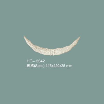 China HG-3342 Polyurethane Ornamental Moulding with 80% Cost Savings and Fire-Proof Certification for Interior Home Decor for sale