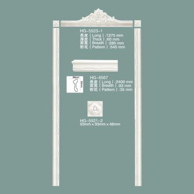 China HG-5523 Polyurethane Door Frame Moulding - Fire-Proof Water-Resistant Interior Trim with 80% Cost Savings for sale