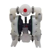 China 1-Inch Polypropylene Double Diaphragm Pump - White Industrial Grade with 1-Year Warranty and MOQ 2 Units for sale