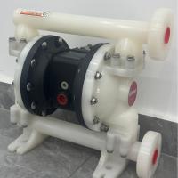 China 1 Inch PVDF Plastic Diaphragm Pump - 0.75 HP Pneumatic Power with 1/4-18 NPTF Ports for sale