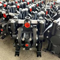 China DN15 0.5 Inch Aluminum Alloy Pneumatic Diaphragm Pump 100 PSI 0.75kW Self-Priming Paint Pump for sale