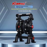 China DN15 0.5 Inch Aluminum Alloy Pneumatic Diaphragm Pump 100 PSI 0.75kW Self-Priming Paint Pump for sale