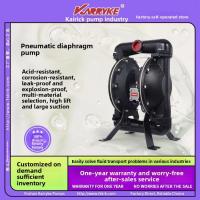 China Kairuike DN40 Aluminum Alloy Ceramic Pneumatic Diaphragm Pump 1.5HP 8.3bar Pressure for Sludge and Acid-Resistant Applications for sale