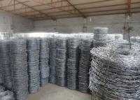 China 12x14# low carbon steel wire galvanied barbed wire for lawn,railways,expressways for sale