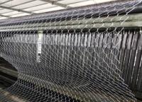 China Hexagonal wove cage 8x12cm Galvanised Gabion Baskets for sale
