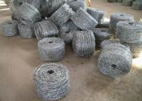 China low carbon steel security SWG12 X SWG14 Barbed Fencing Wire for sale