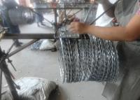 China Hot Dipped Galvanized 980mm 0.65mm Razor Blade Wire for sale