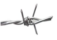 China Security SWG12 7.5cm Galvanized Barbed Wires for sale