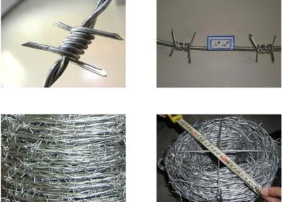 China Galvanized Steel Iron SWG14 15CM Double Strand Barbed Wires for sale