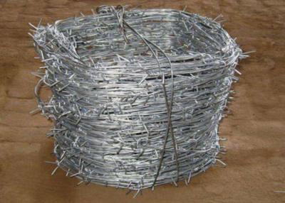 China Hot Dipped Galvanized 20kgs Per Roll Pvc Coated Barbed Wires for sale
