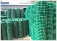 China plant 15.9mm Green Vinyl Coated Welded Wire Fencing Rolls for sale