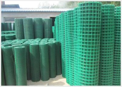 China plant 15.9mm Green Vinyl Coated Welded Wire Fencing Rolls for sale
