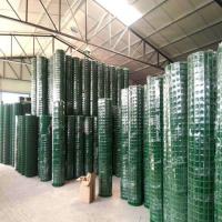 China plant 15.9mm Green Vinyl Coated Welded Wire Fencing Rolls for sale