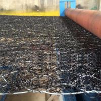 China 80x100mm 0.5mm Reinforced Mike Mat For Railway Roadbed Abutment Geotextile for sale