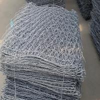 China Galvanized 60 X 80mm Dia 2mm Gabion Wire Mesh Square Hole for sale