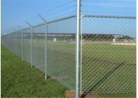 China 50 X 50mm Diamond Wire Mesh Bwg8 Playground Chain Link Fence for sale