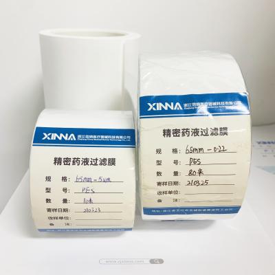 China Medical PES Membrane 0.22-15μm Hydrophilic Air Stop Filter for Drip Chambers with 99% Efficiency for sale