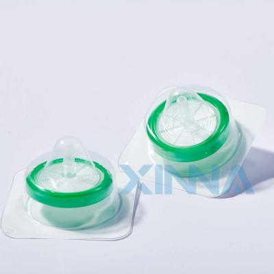 China 0.2μm 0.45μm 1.2μm PES Syringe Filters with 13mm 25mm 33mm Diameters for Laboratory Applications for sale
