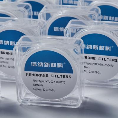 China Nylon 0.22μm 47mm Membrane Filter Disc for HPLC Chromatography - 100/PK with pH 3-12 Range for sale