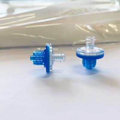 China 0.22μm Hemodialysis Inline Hydrophobic Filter with PTFE Membrane - 23mm Diameter, 2.5cm² Filtration Area for sale