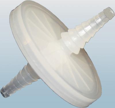 China Stepped Barb Hydrophobic Bacterial Vent Filter 50mm with 0.22µm PTFE Membrane for Medical Suction Systems for sale