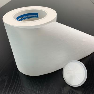 China 0.22 Micron PTFE Hydrophobic Membrane with Polypropylene Backing - 130µm Thickness, 130°C Max Temperature for sale