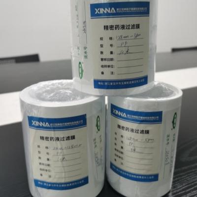 China Polypropylene PP Membrane Roll 0.22-5μm Pore Size 160-210μm Thickness for Medical and Industrial Filtration for sale