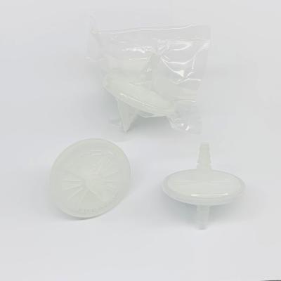 China 0.22µm 64mm PTFE Air Filter with Hose Barb Connectors - 20cm² Area, 3Bar Pressure Rating for Inline Filtration for sale