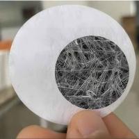 China Glass Fiber Membrane Filter for Infusion Set Air Inlet - 0.7μm to 20μm Pore Size, 200°C Operating Temperature for sale