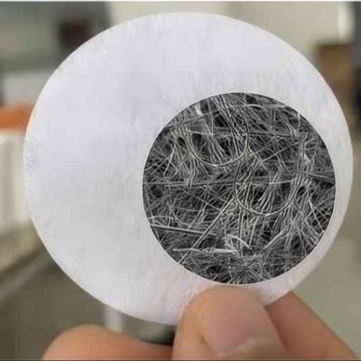 China Glass Fiber Membrane Filter for Infusion Set Air Inlet - 0.7μm to 20μm Pore Size, 200°C Operating Temperature for sale