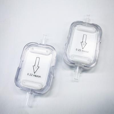 China Disposable IV Filter with Double Decks of PES and Hydrophobic PTFE for Higher Flow Rate for sale