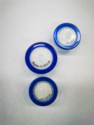 China 0.22μm Nylon Syringe Filters for HPLC Sample Preparation - 13/25/33mm Diameter with 340KPa Bubble Point for sale