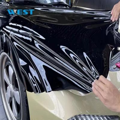 China Westglass 7.5mil Black Car Paint Protection Film with Self-Healing Technology and Hydrophobic Coating for sale