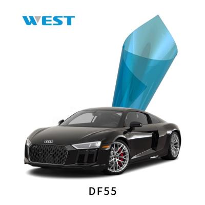 China Chameleon Window Tint 1x30m Roll - Light Blue Color-Shifting Nano Ceramic Car Solar Film with 99% UV Blocking for sale