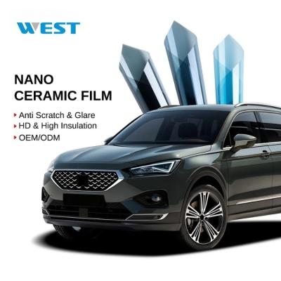 China Rainproof Nano Ceramic Automotive Window Tint Film 2mil Thickness 99% UV Blocking Long Lasting for sale